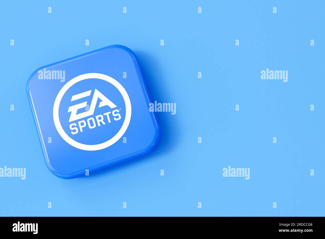 LONDON, UK - July 2023: EA Sports company logo, Electronic arts is a ...