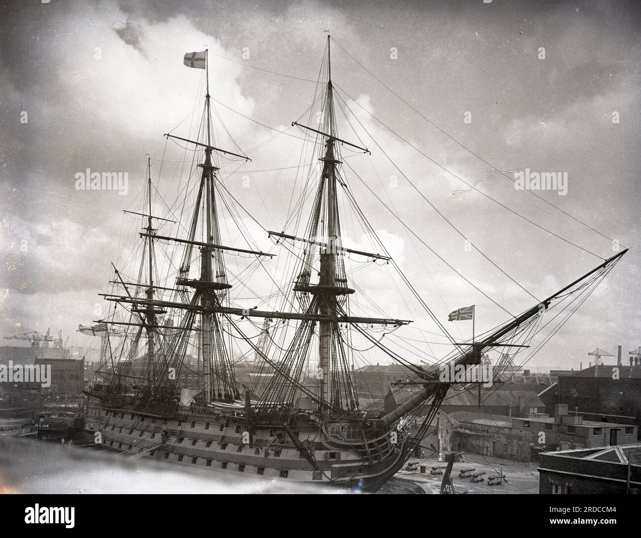 H.M.S.Victory, Lord Nelson;s flagship at the Battle of Trafalgar ...