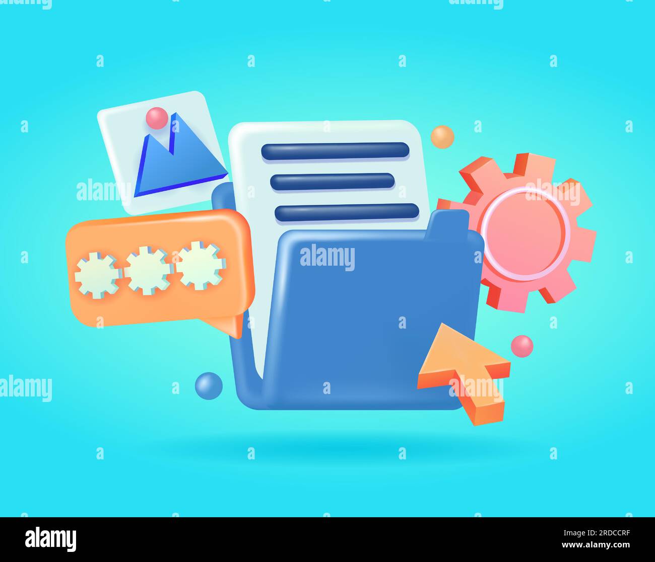 3d image files text Stock Vector Images - Alamy