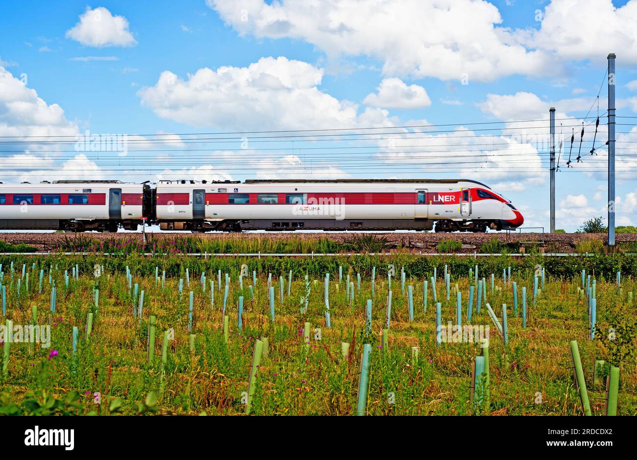 LNER Azuma Train, Shipton by Beningbrough, North Yorkshire, England ...