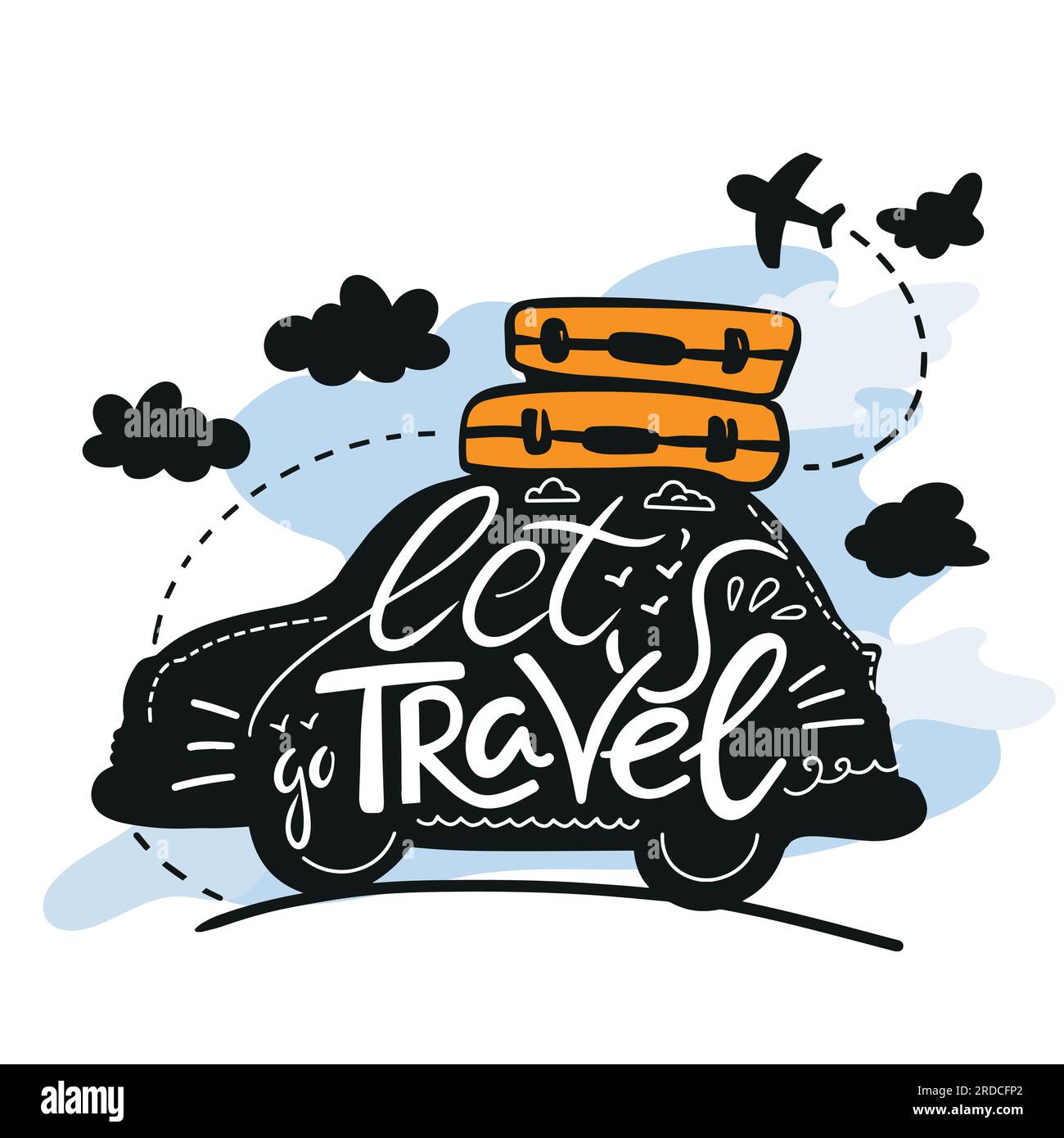 Lets go travel Cut Out Stock Images & Pictures - Alamy
