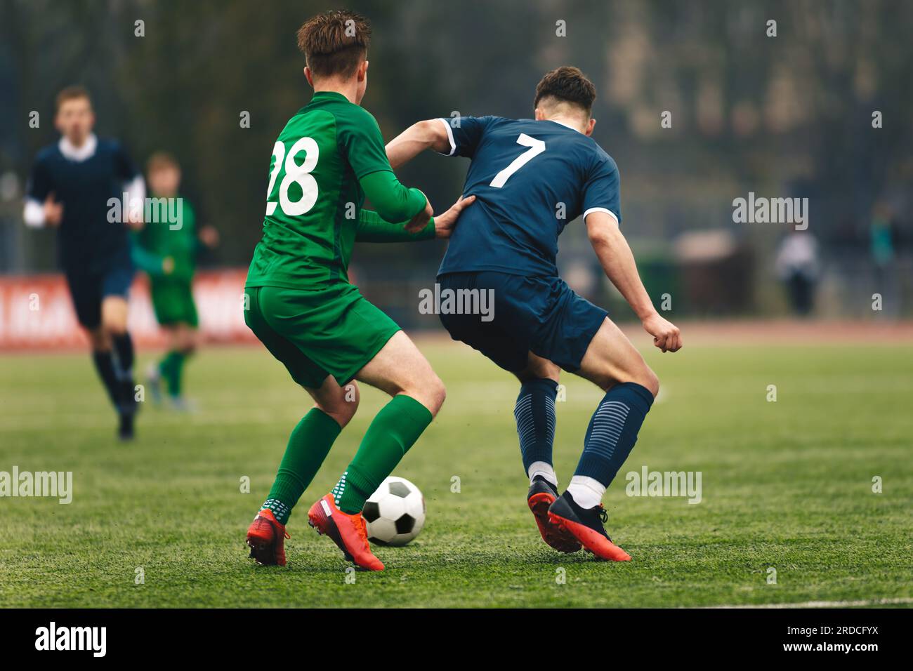 English Football Players In Action