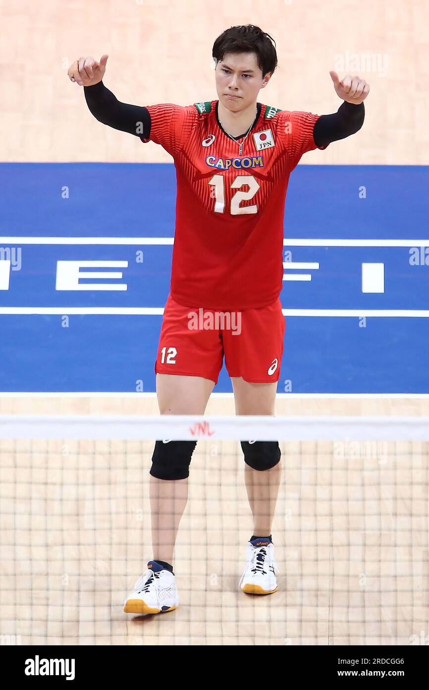 Gdansk, Poland. 20th July, 2023. Ran Takahashi during the FIVB ...