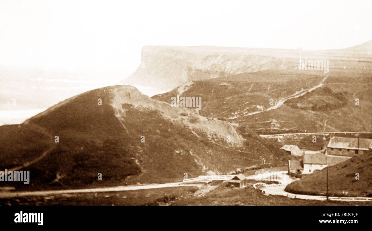 Cat Nab Hill, Saltburn, Victorian period Stock Photo - Alamy