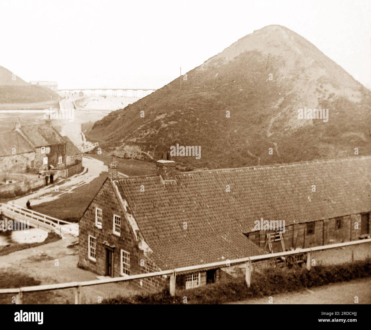 Cat Nab Hill, Saltburn, Victorian period Stock Photo - Alamy