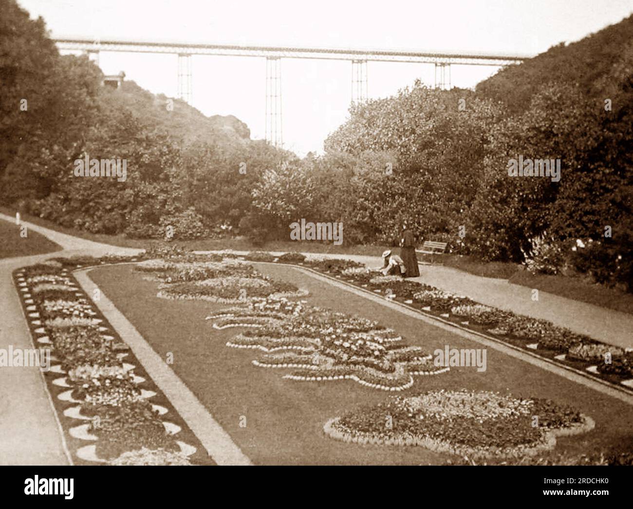 Valley Gardens, Saltburn, Victorian period Stock Photo - Alamy