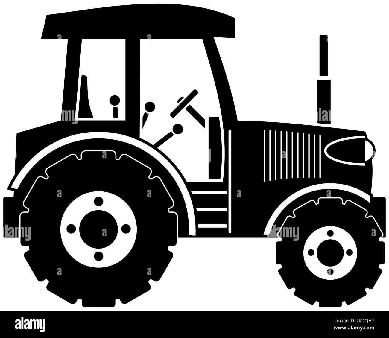 Tractor clipart hi-res stock photography and images - Alamy