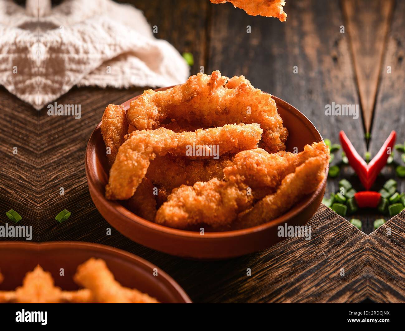 Chinese food:Deep fried pork belly，Sichuan snacks Stock Photo - Alamy