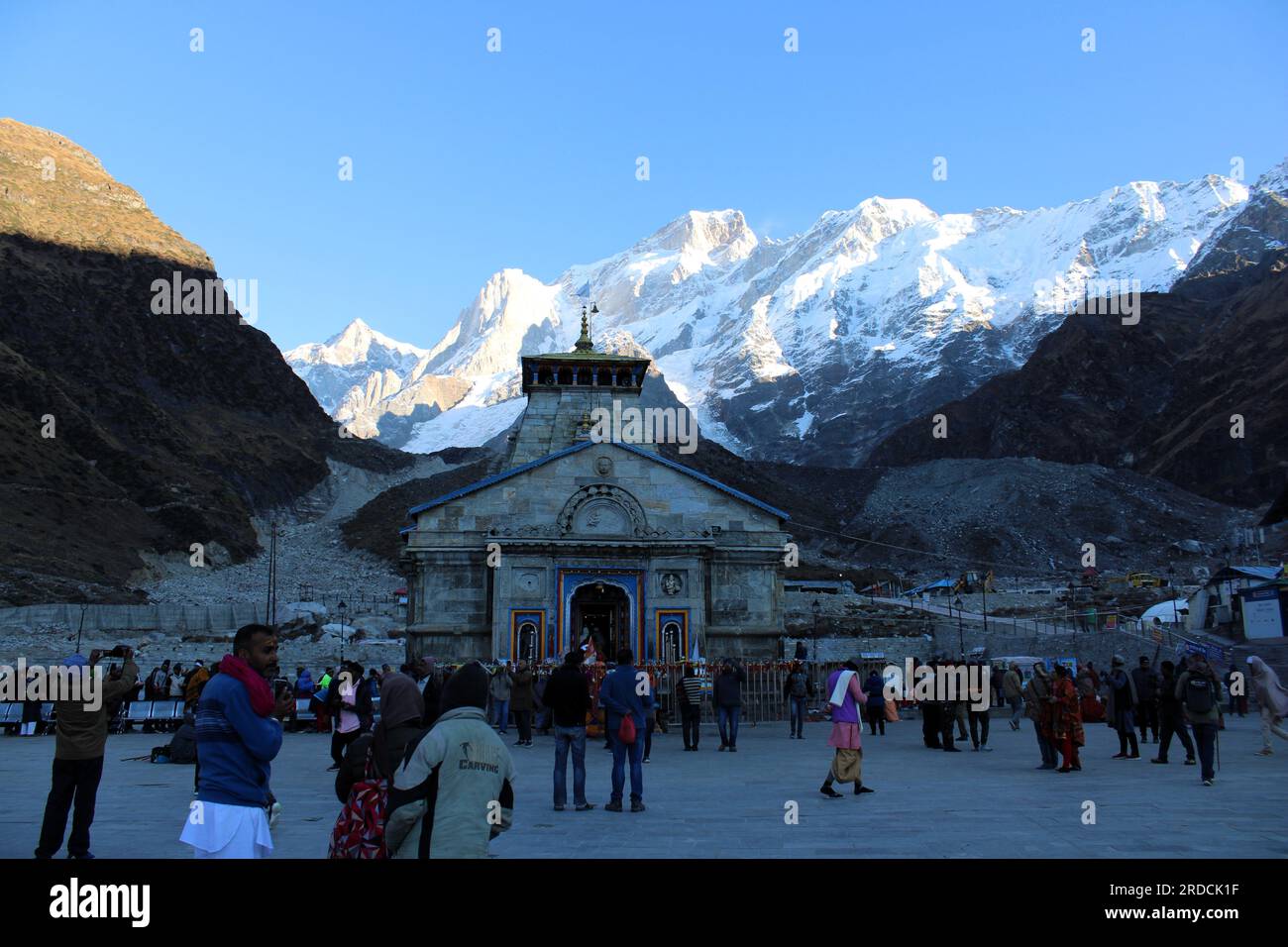 "Spiritual Marvel: Kedarnath Temple amid Himalayan splendor Stock Photo ...