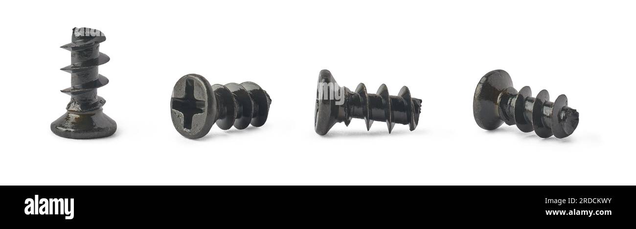 set of thin head electronics screws, heat treated and electro plated ...
