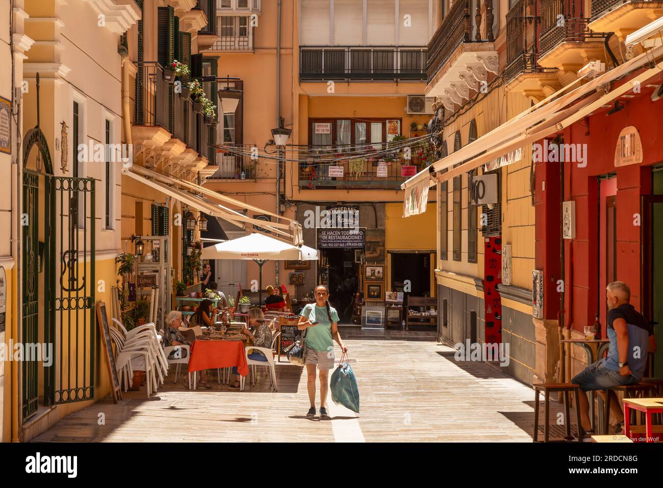 Old historic center of the city of Málaga Stock Photo - Alamy