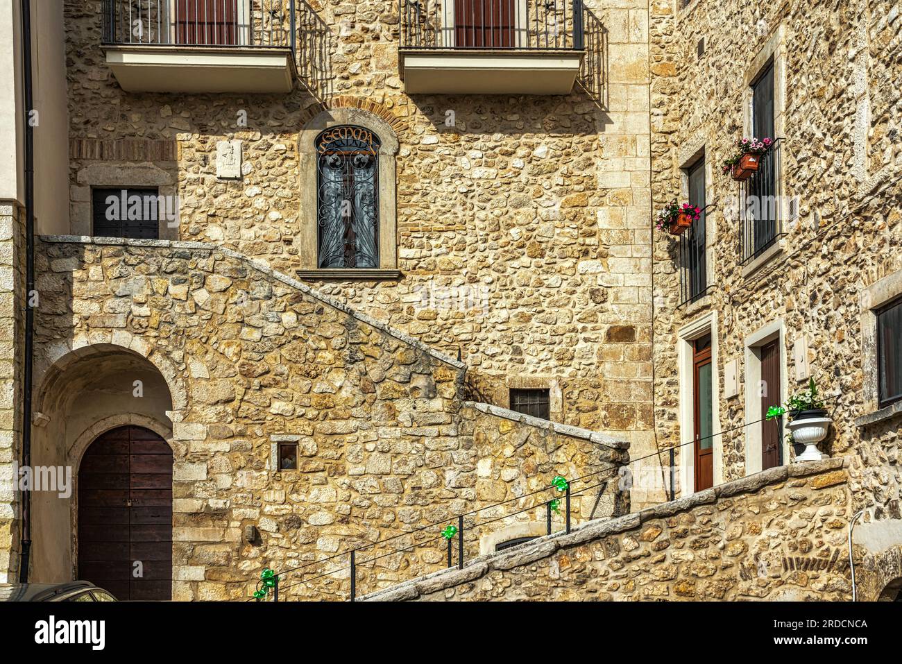 holy Gemma house.Glimpses of alleys, stairways, arcades, decorations ...