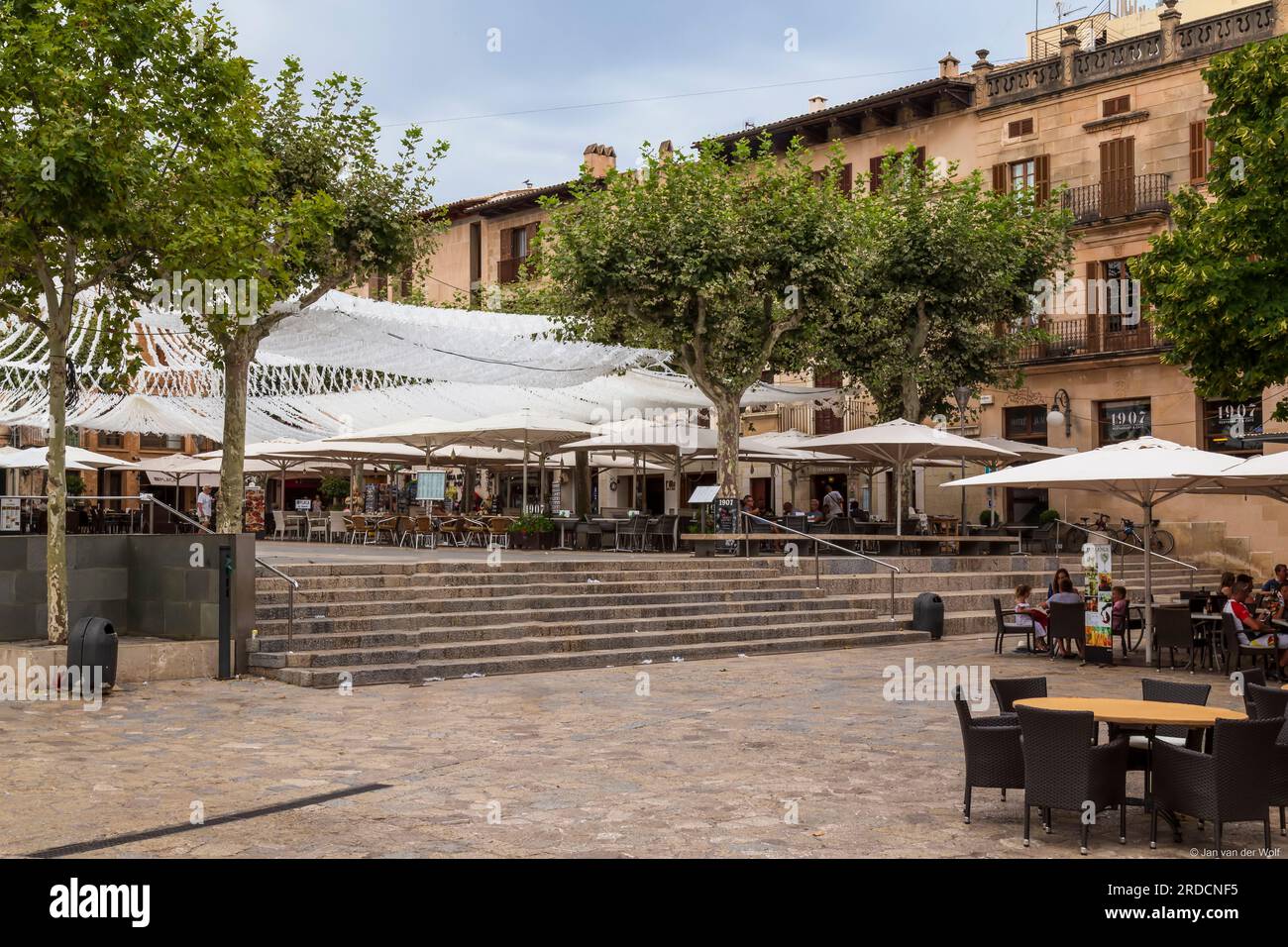 Town Square - Plaça Major, in the center of the picturesque town of ...