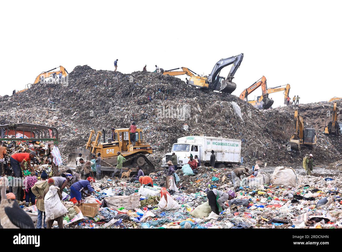 Nairobi, Kenya. 14th July, 2023. Excavators are seen working in the ...