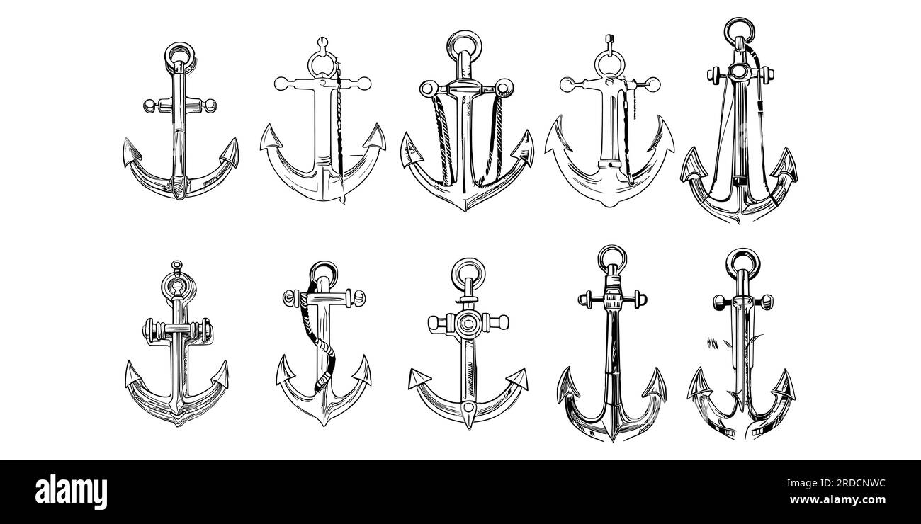 Sailor Jerry Anchor Outline