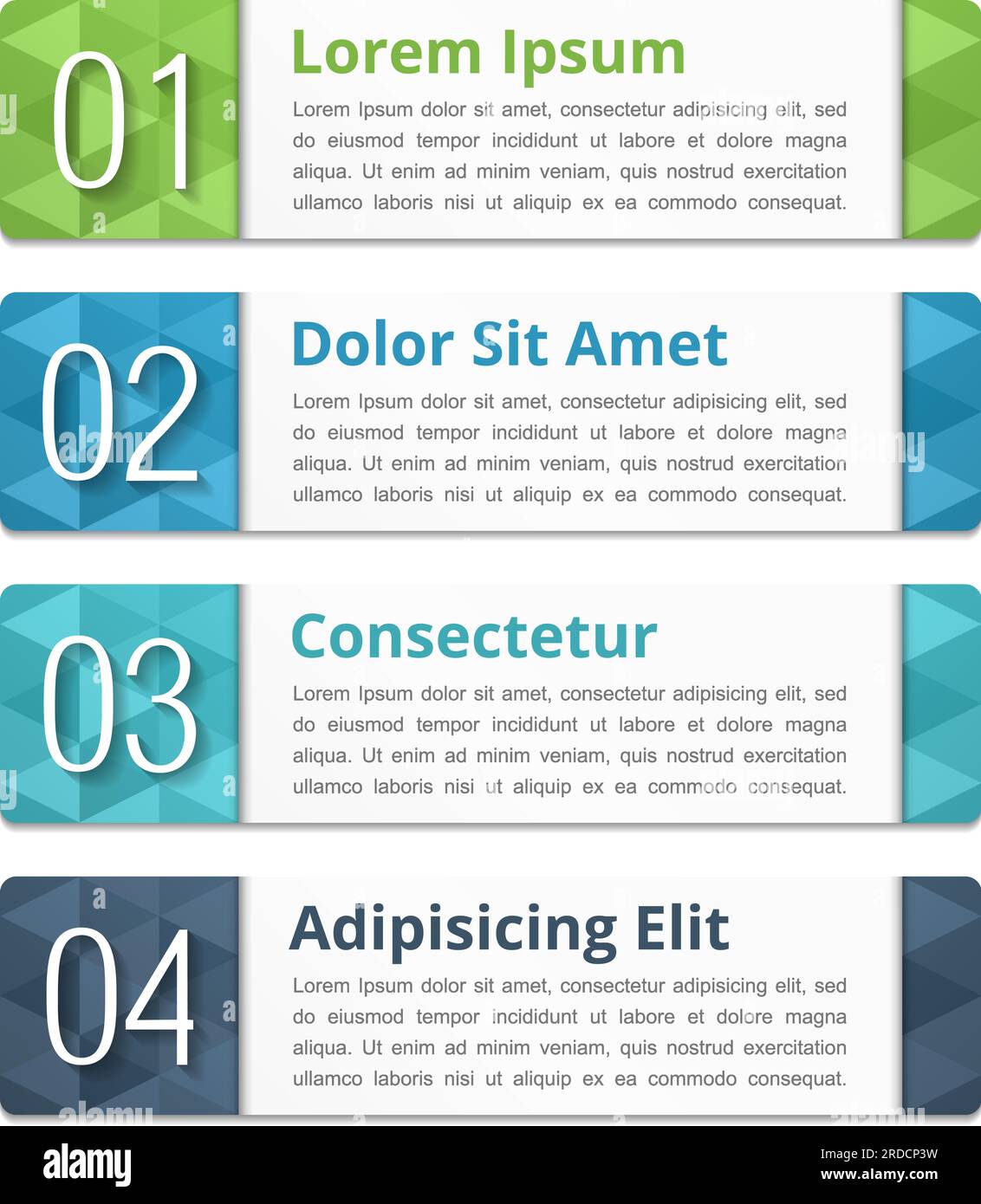 Design elements with numbers and text, vector eps10 illustration Stock ...