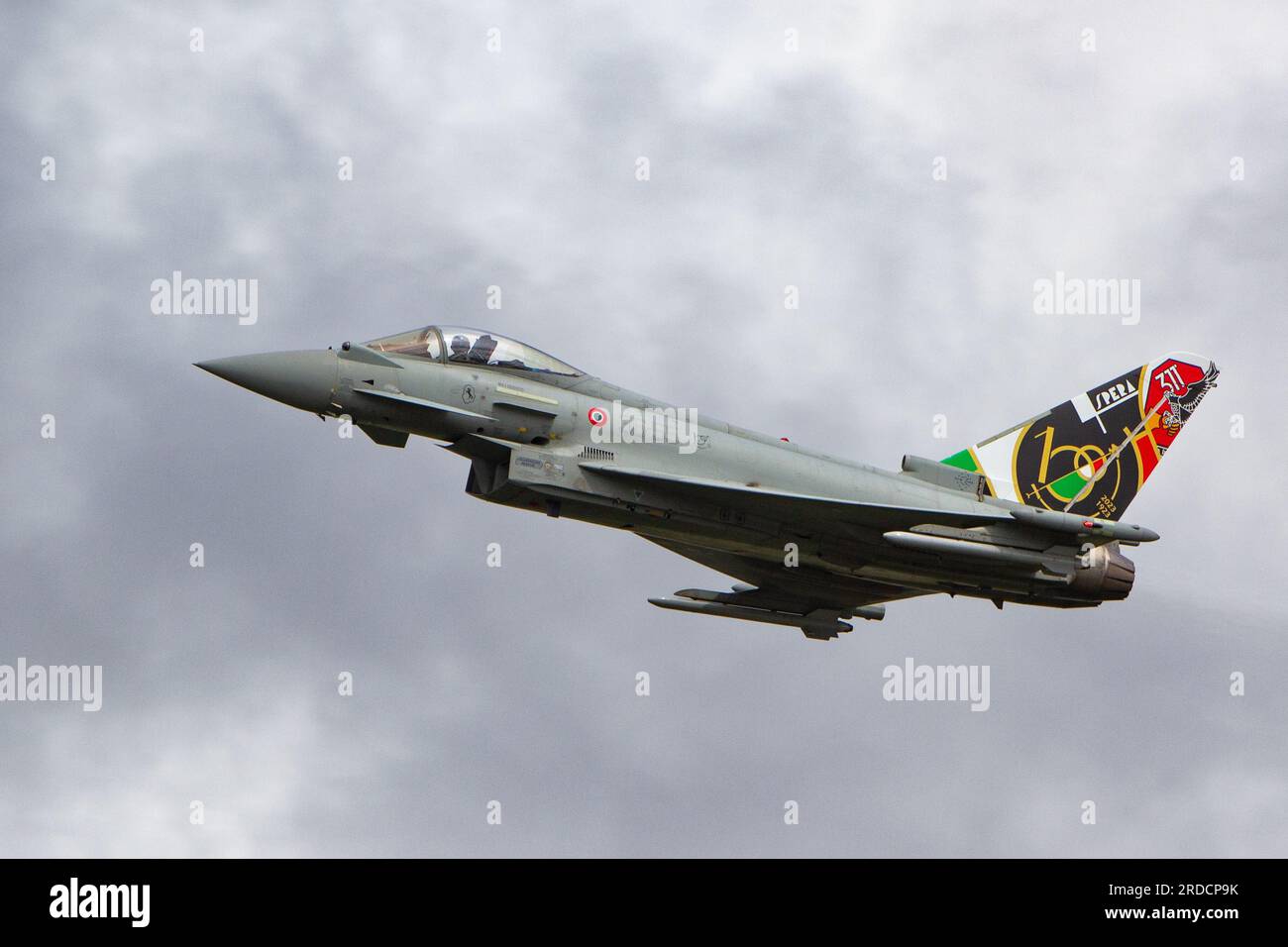 Italian Air Force Typhoon displaying at the Royal International Air ...