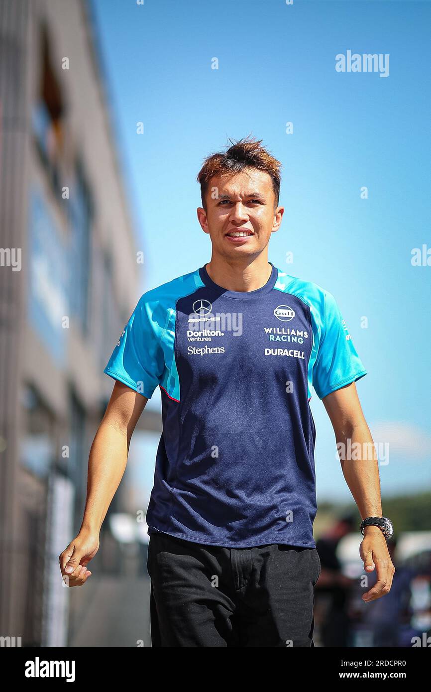 #23 Alex Albon, (GRB) Williams Mercedes during the Hungarian GP ...