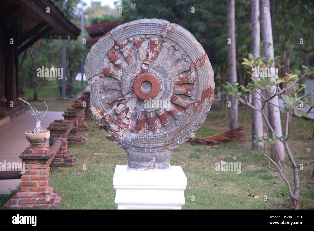 The Dharmachakra conveys the Dhamma of the Buddha or is a symbol of the ...