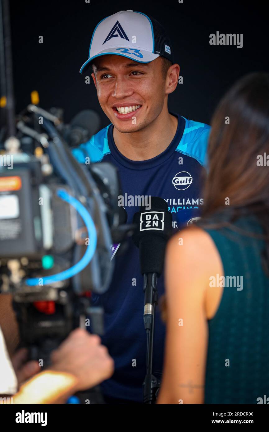 #23 Alex Albon, (GRB) Williams Mercedes during the Hungarian GP ...