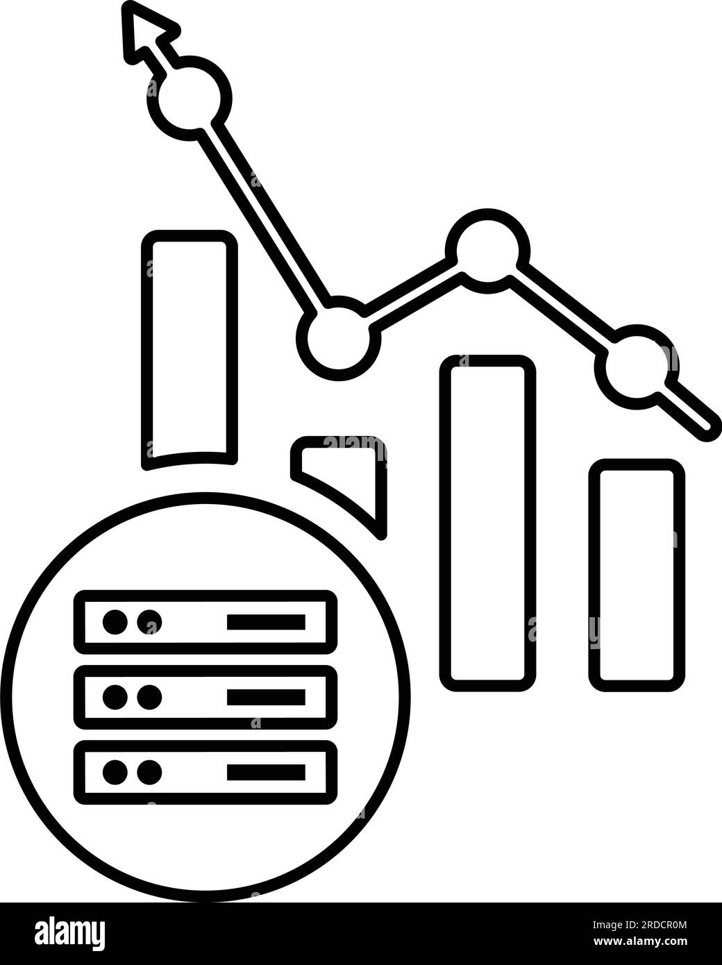Data Analytics icon.. Use for designing and developing websites ...