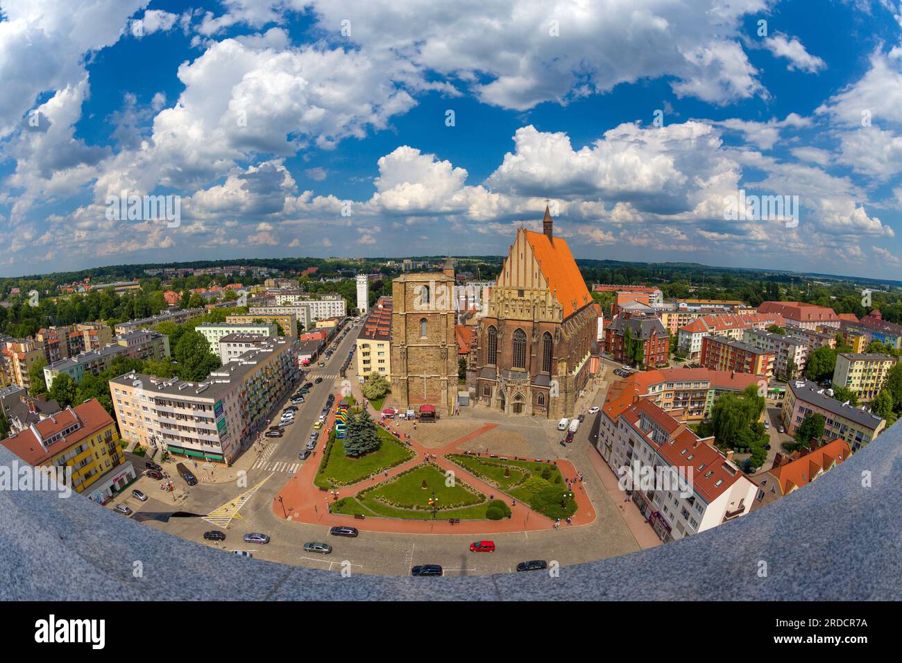 Buildings of the city of Nysa in the south of Poland Stock Photo - Alamy