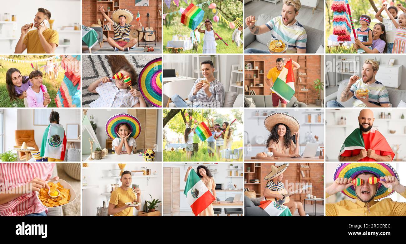 Hispanic Flags Collage