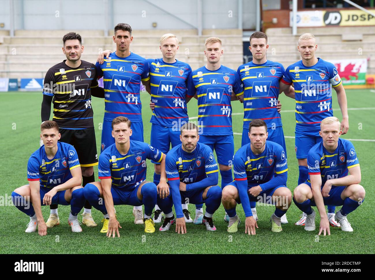 A KA Akureyri team group photo ahead of the UEFA Europa Conference ...
