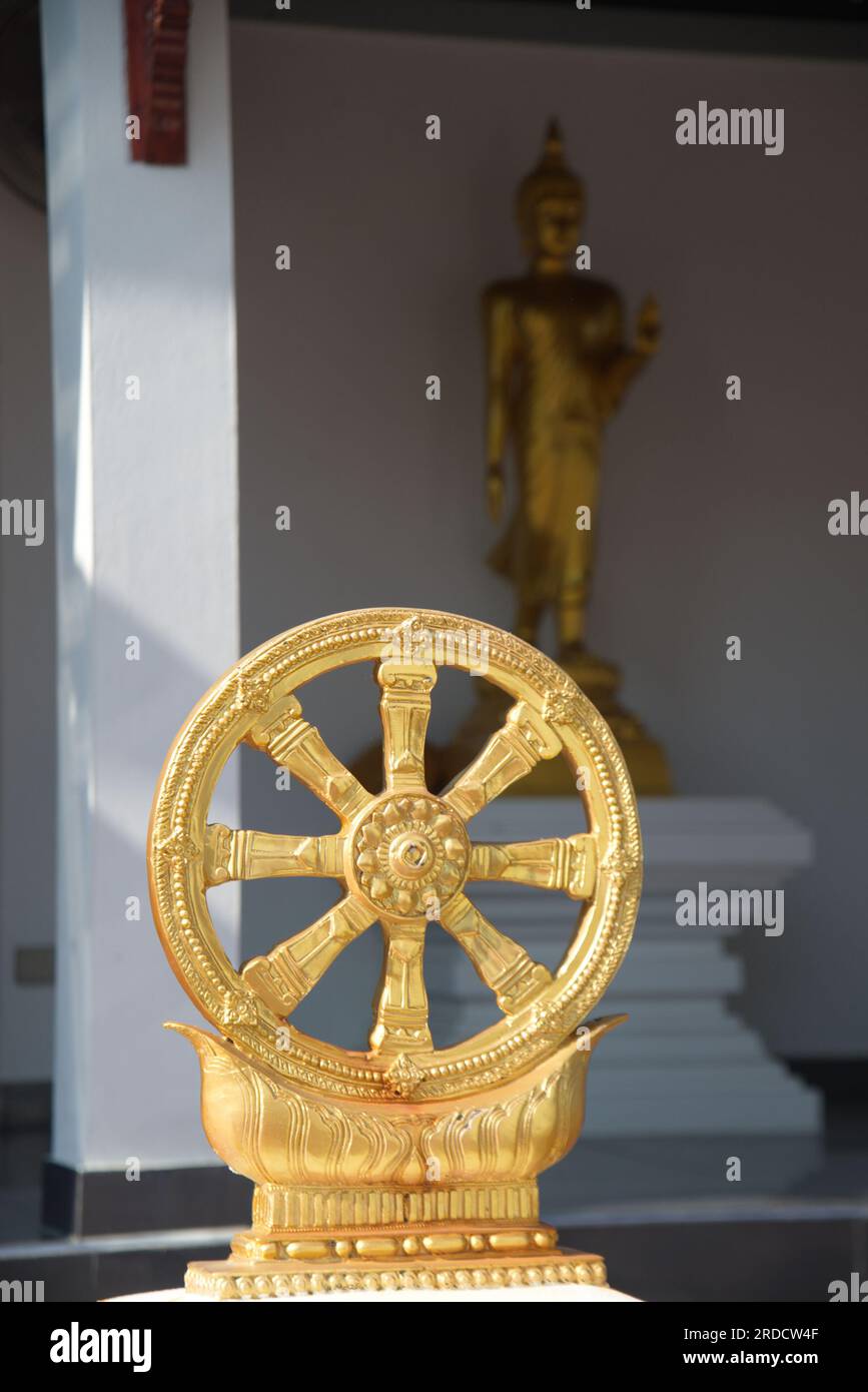 The Dharmachakra conveys the Dhamma of the Buddha or is a symbol of the ...