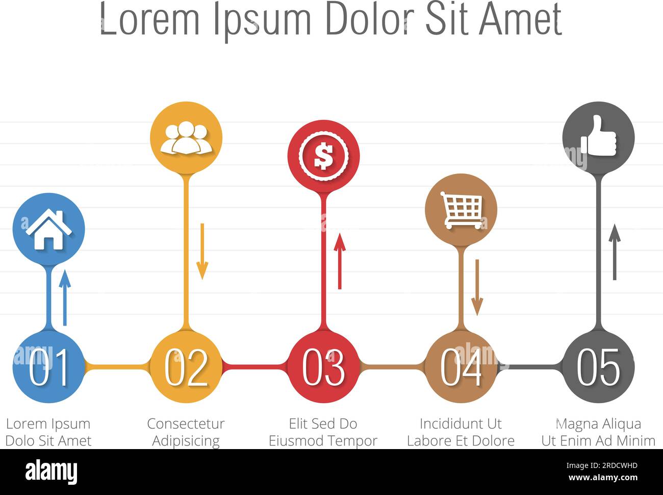 Horizontal bar graph template icons hi-res stock photography and images ...