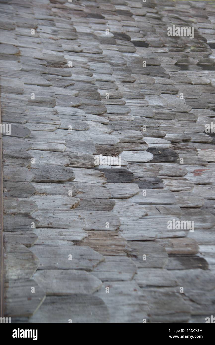 Texture and background of Traditional wooden roofs in the Thai region ...