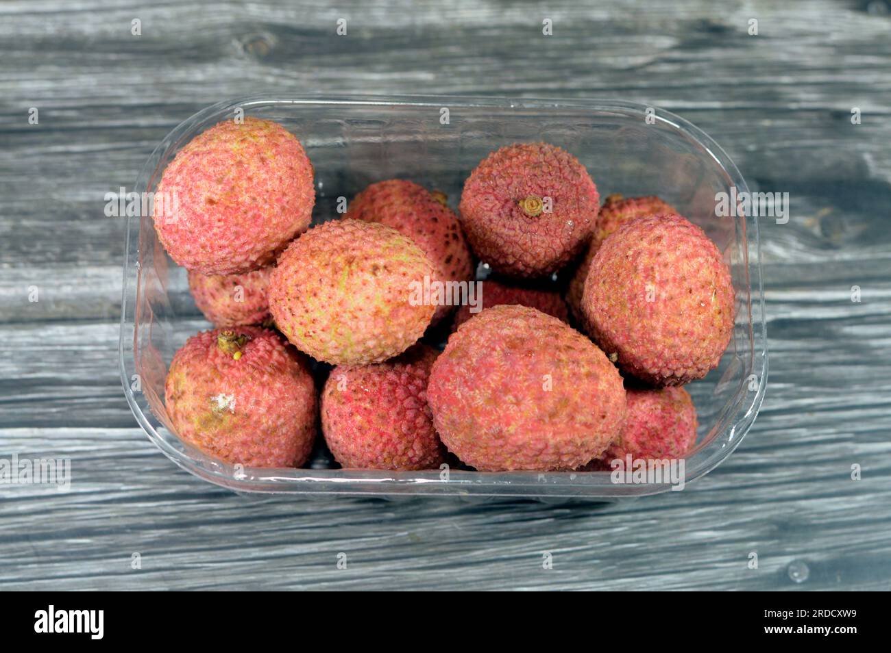 Lychee fruit, Litchi chinensis, a monotypic taxon and the sole member ...