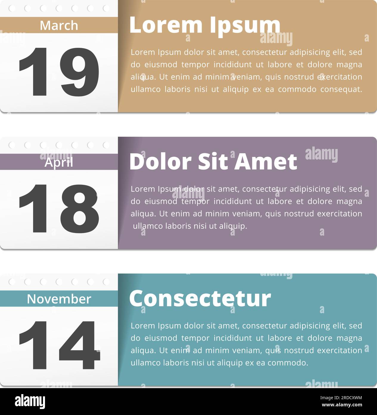 Calendar title page Stock Vector Images - Alamy