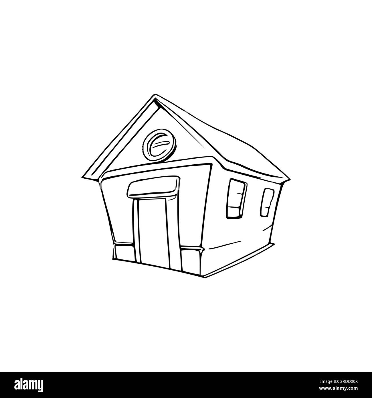 Simple White House Drawing