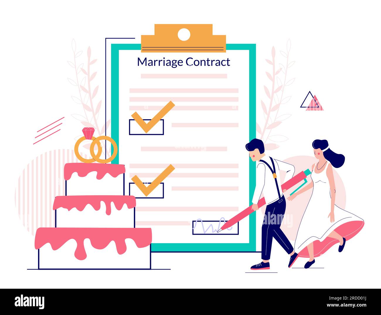 Marriage contract hi-res stock photography and images - Alamy