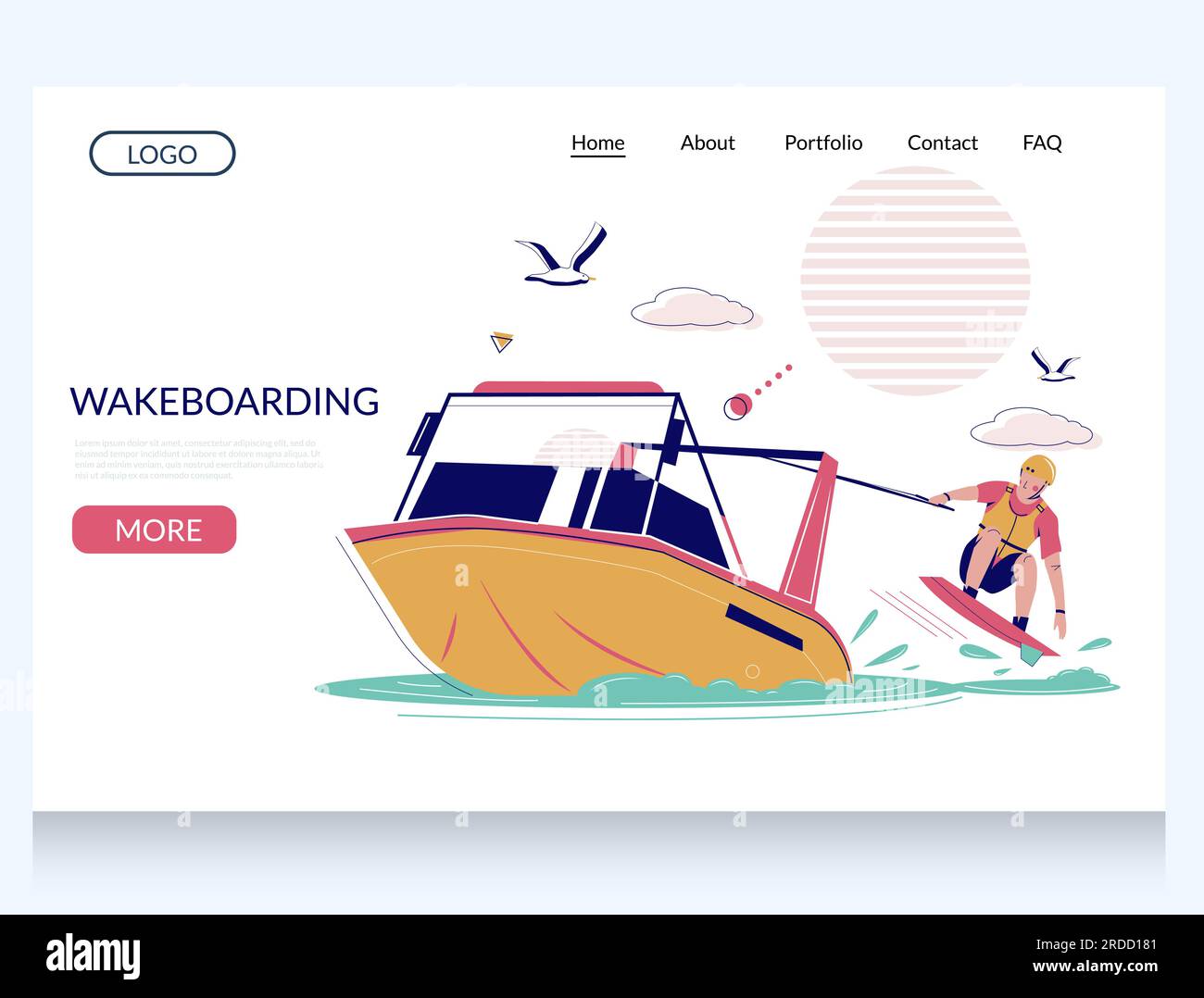 Wakeboard motorboat hi-res stock photography and images - Alamy