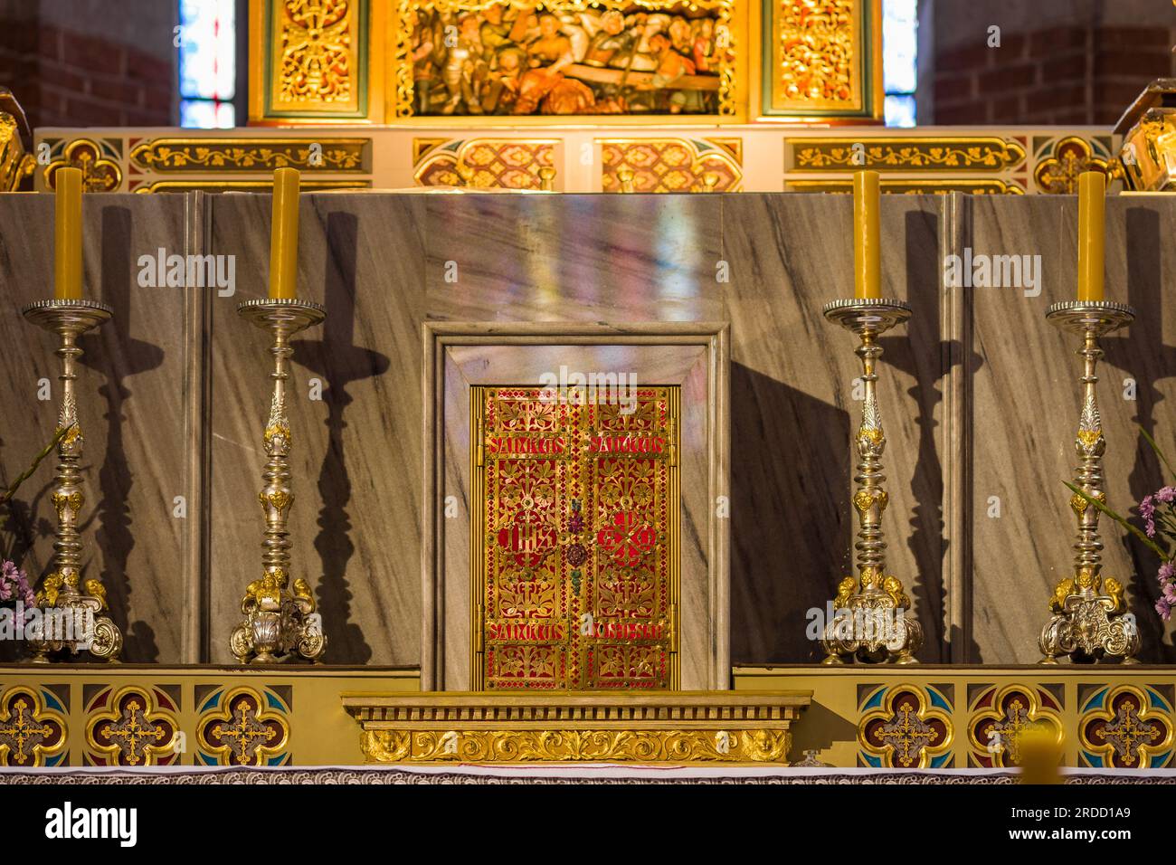 Tabernacle of the Church of St. James and Agnes in Nysa Stock Photo - Alamy