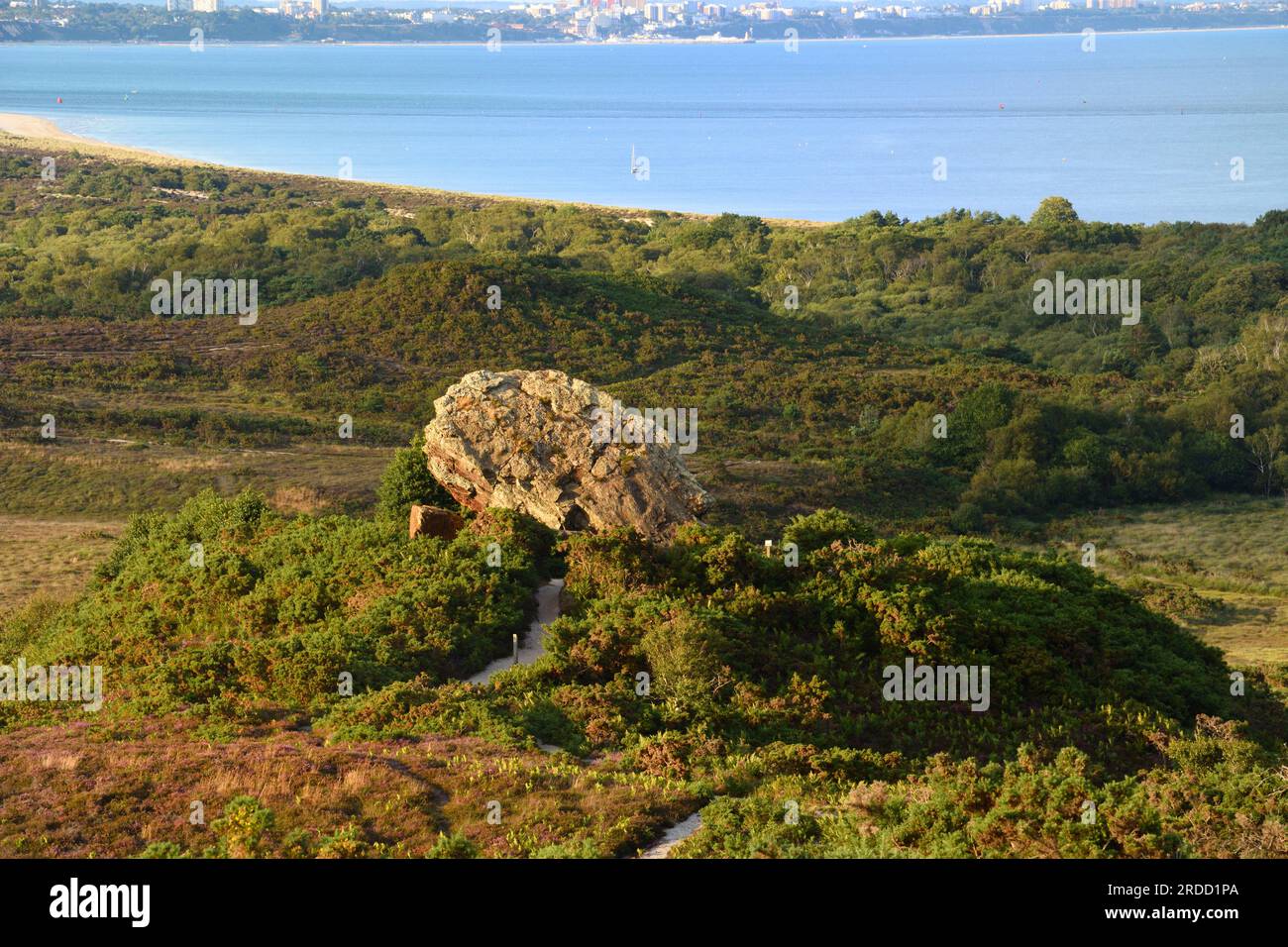 Agglestone Rock is a 400-tonne sandstone landmark on the Isle of ...