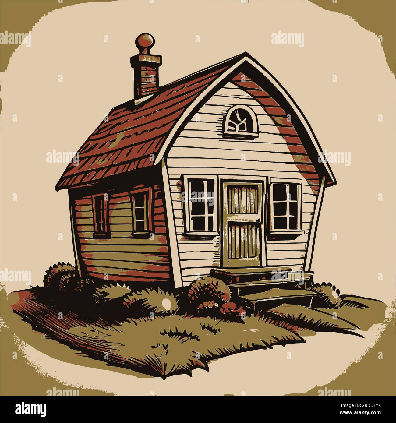 Old School House Clip Art