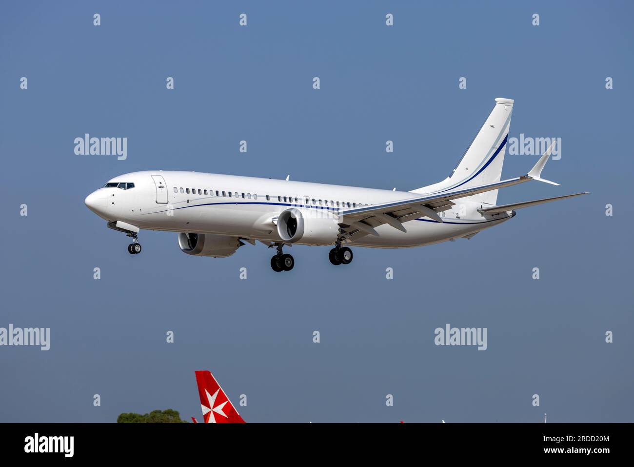 Jet Aviation Business Jets Boeing 737-8 MAX BBJ (REG: VP-CMA) arriving ...