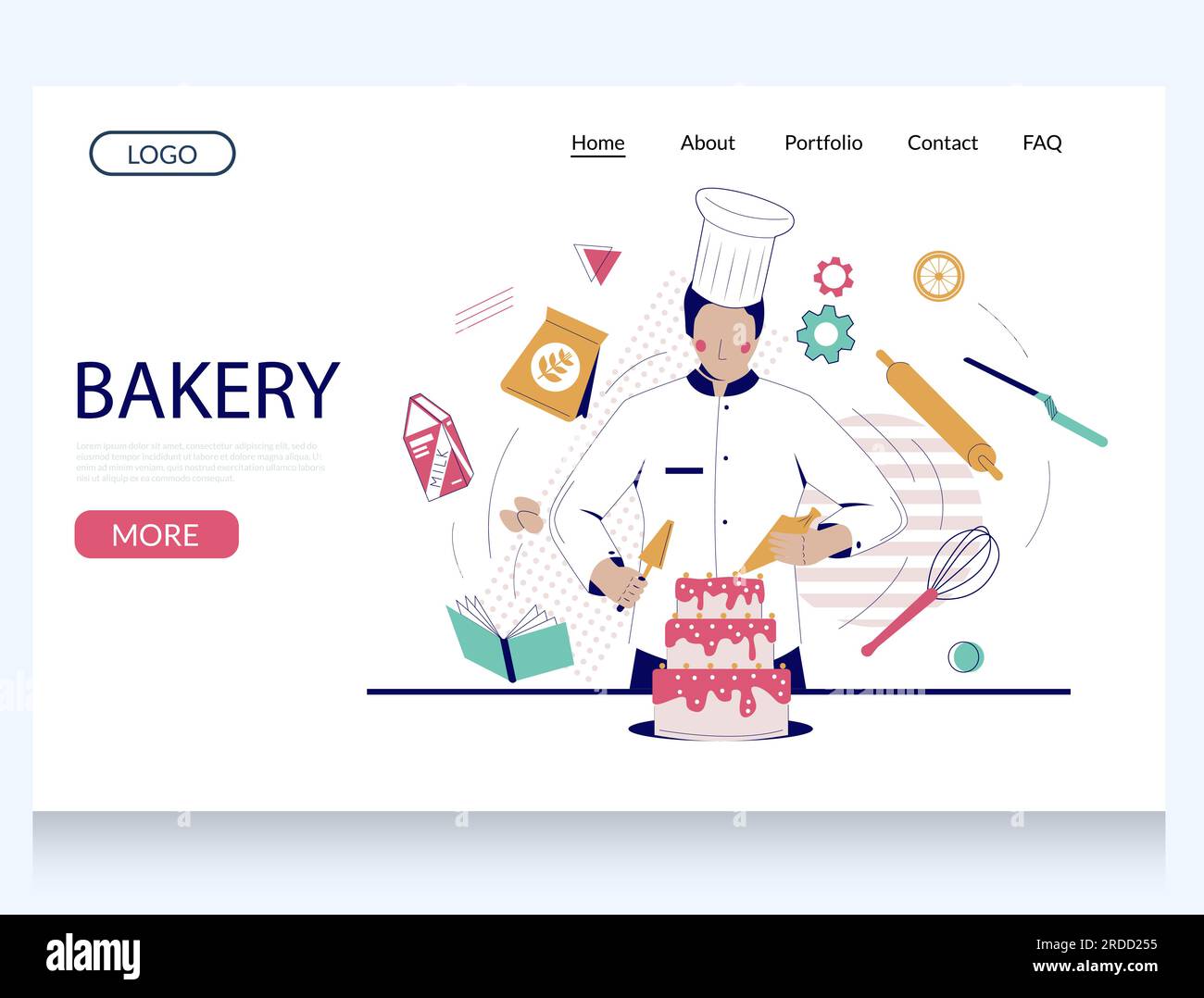 Bakery shop landing page hi-res stock photography and images - Alamy