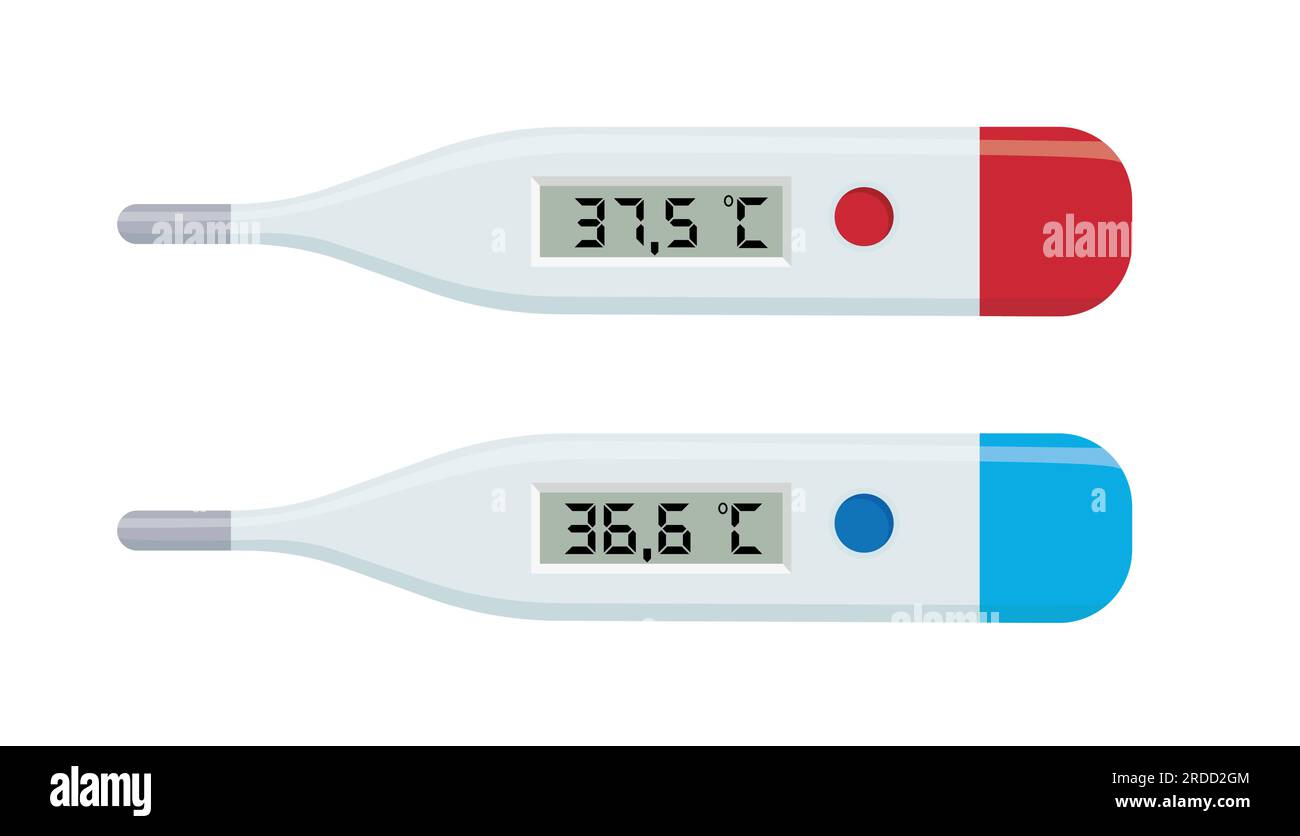 Medical thermometer. Classic medical mercury a for temperature measurement. Healthcare and ...
