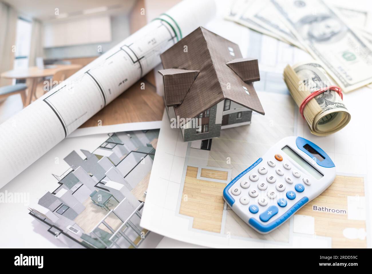 Hammer on the background of drawings. Isolated. White background ...