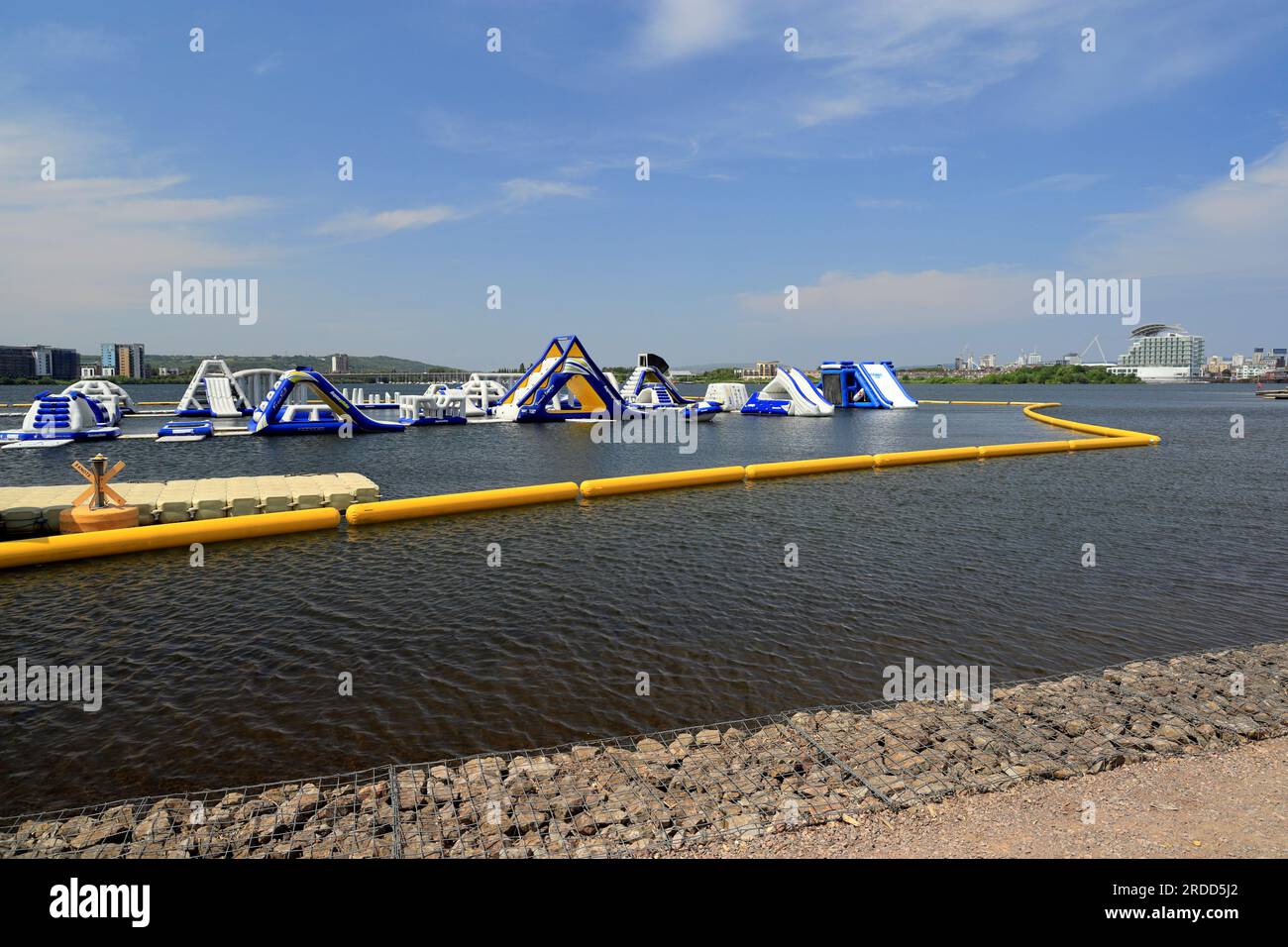 Aqua Park Cardiff, summertime water activity, Cardiff Bay, Cardiff ...