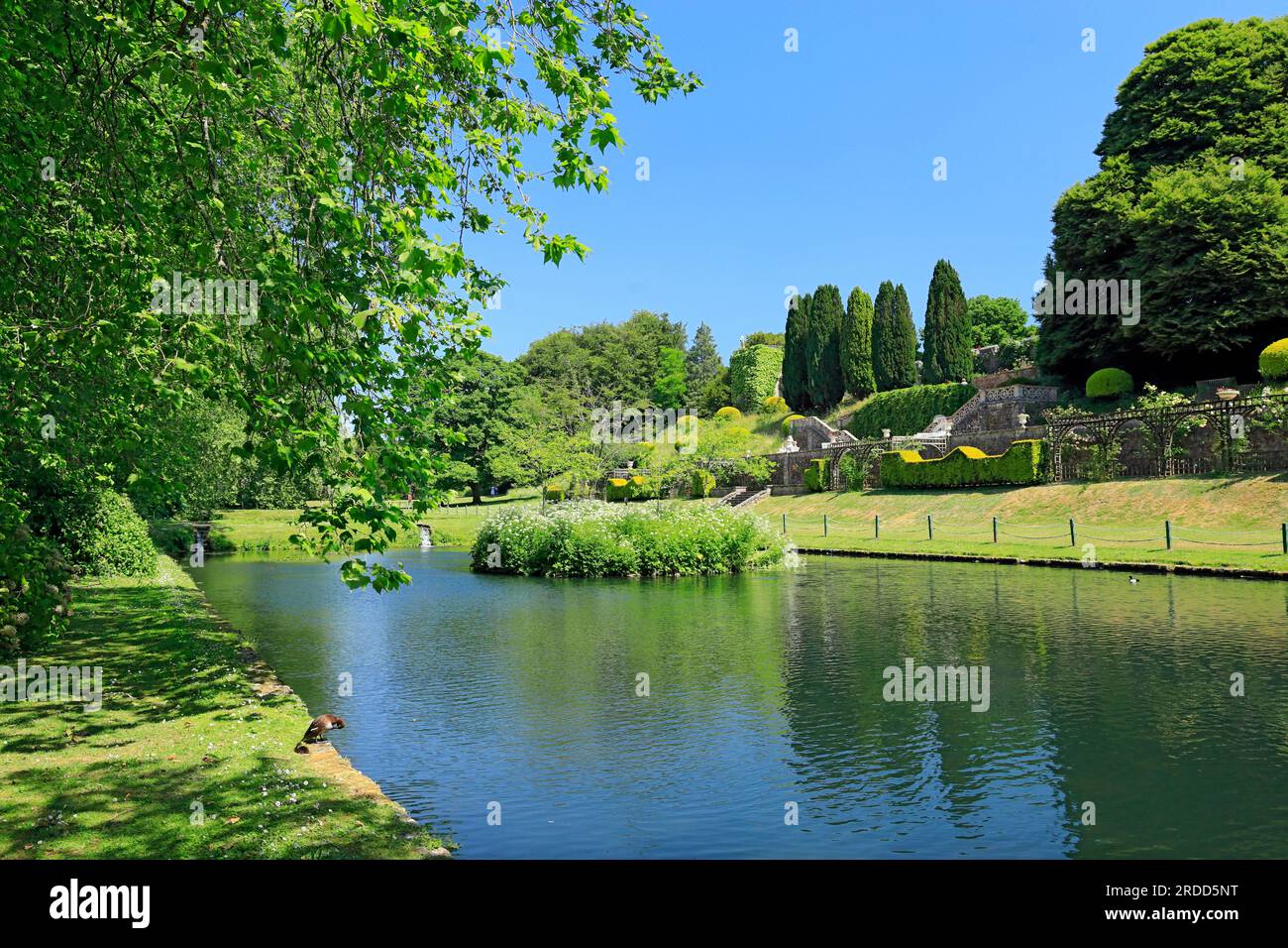 Lake and gardens, National History Museum/ Amgueddfa Werin Cymru, St ...