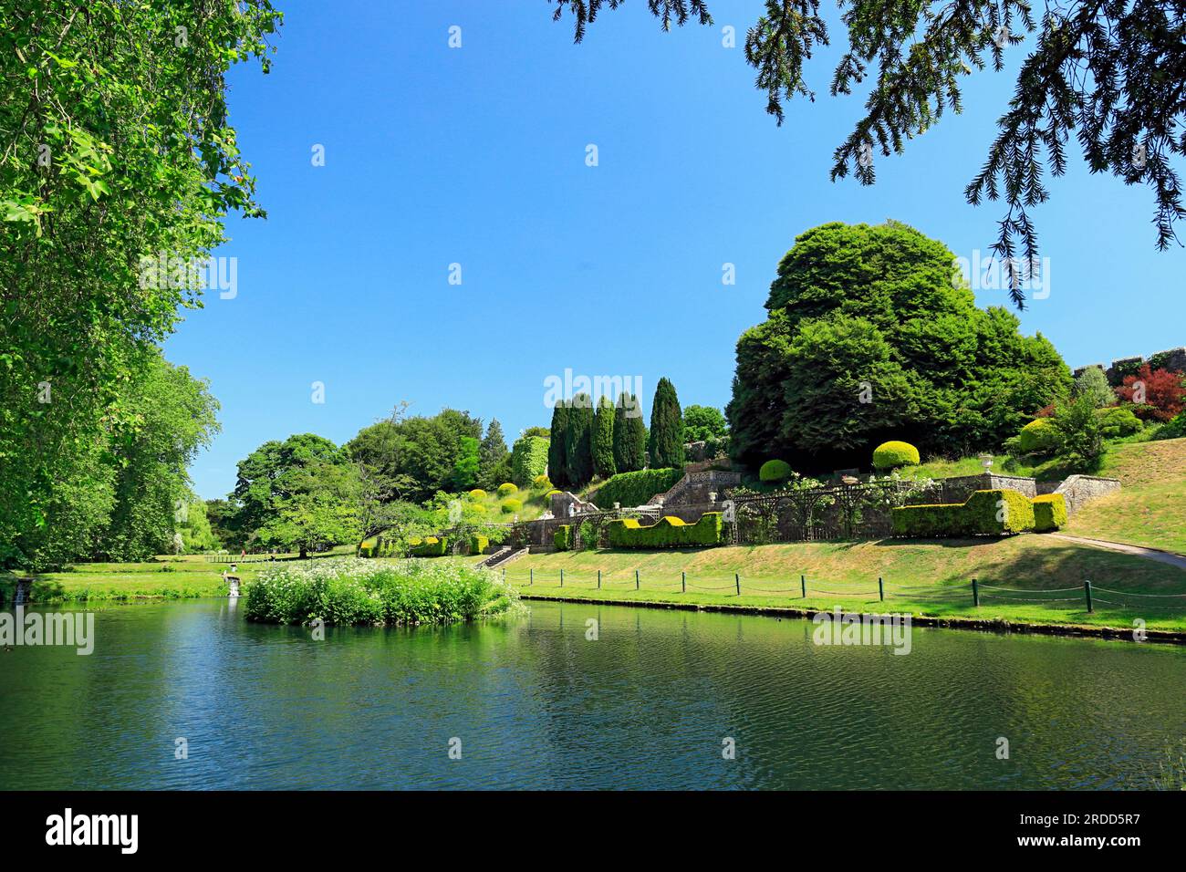 Lake and gardens, National History Museum/ Amgueddfa Werin Cymru, St ...