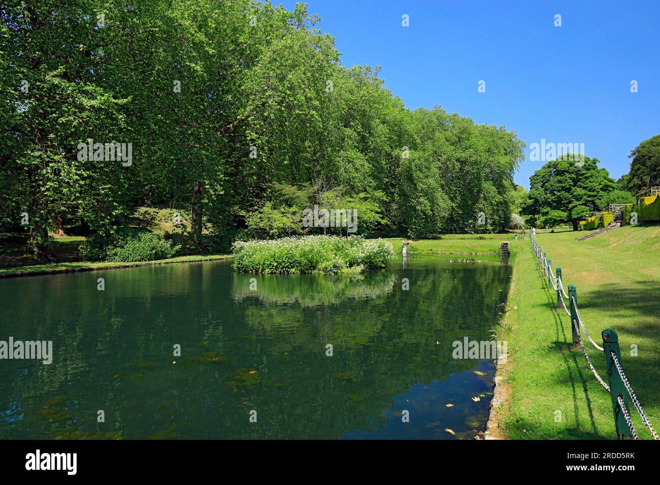 Lake and gardens, National History Museum/ Amgueddfa Werin Cymru, St ...