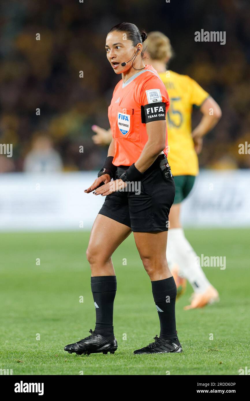 Sydney, Australia. 20th July, 2023. Referee, Edina Alves in action during the FIFA Women's World ...