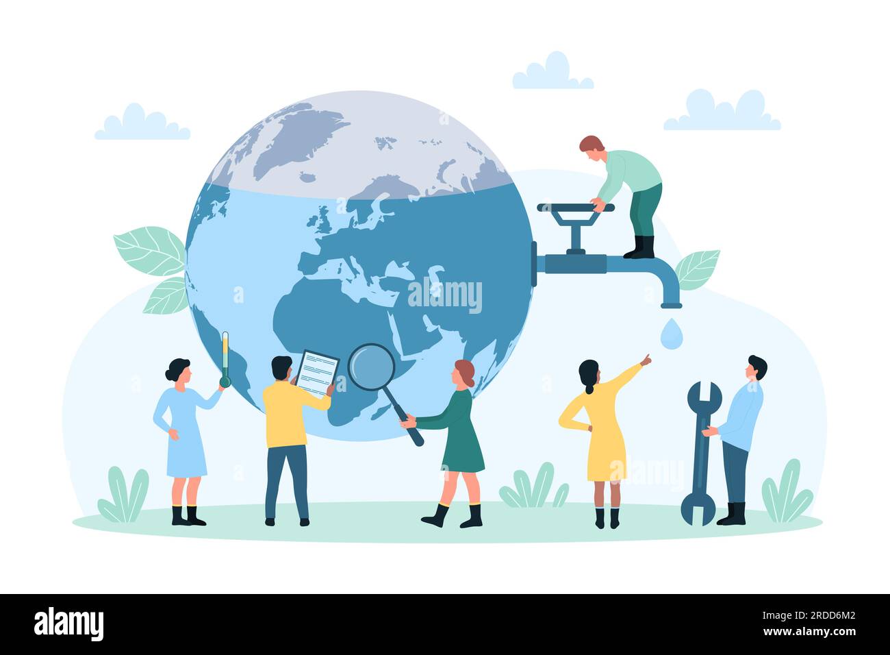 Water conservation, responsibility, global environmental protection ...