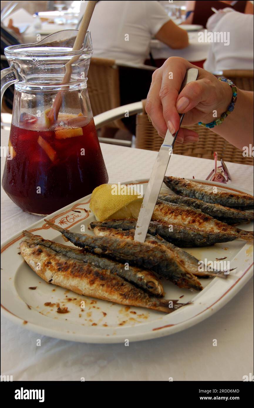 Lunch, Tabarca, Alicante, Spain Stock Photo - Alamy
